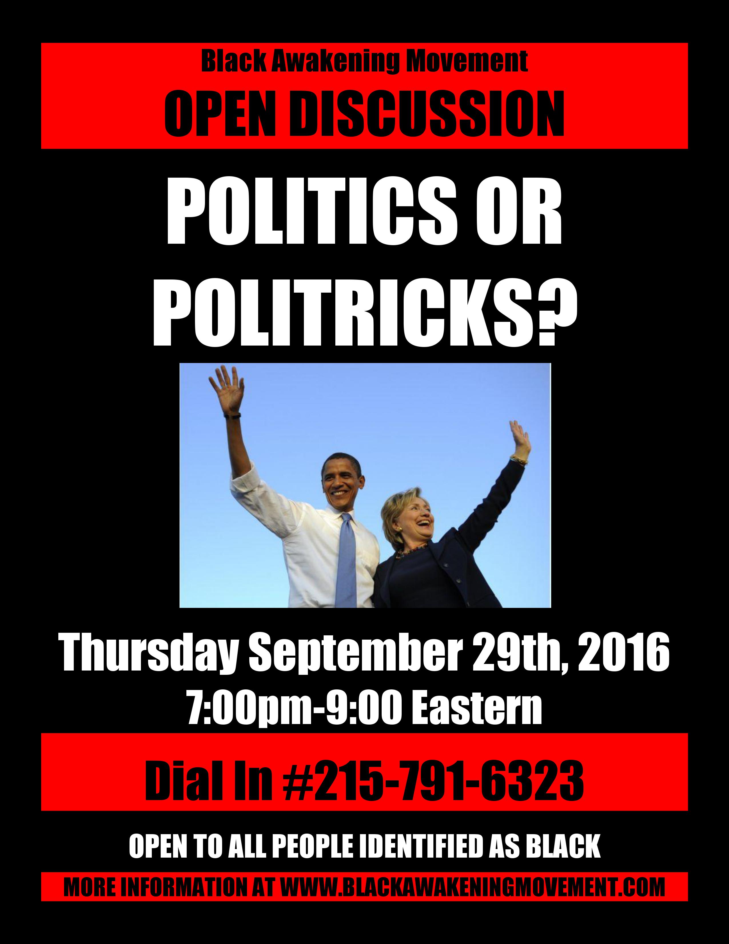 politics-or-politricks-flyer | BLACK AWAKENING MOVEMENT