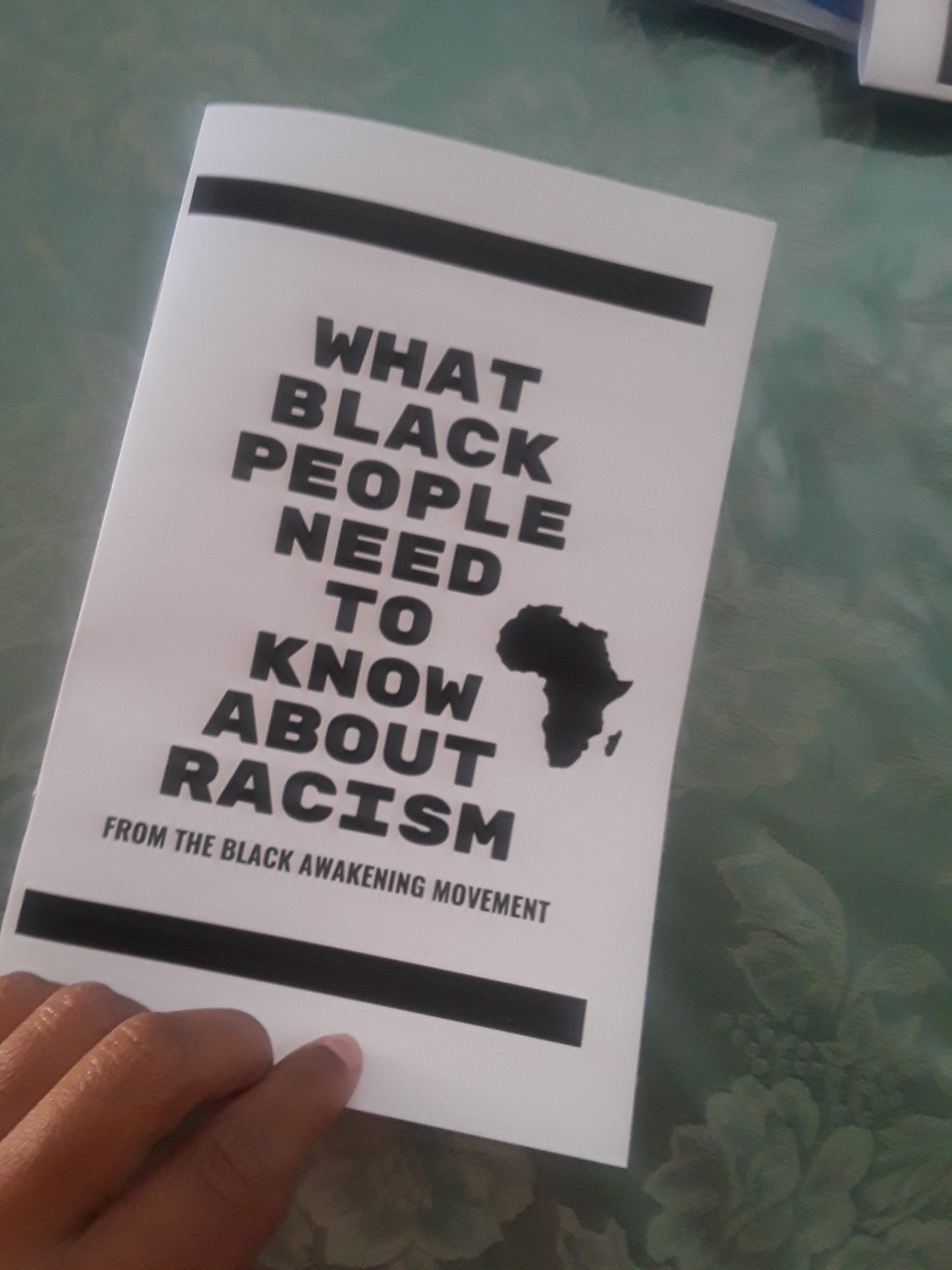 INFORMATIONAL HANDOUTS | BLACK AWAKENING MOVEMENT